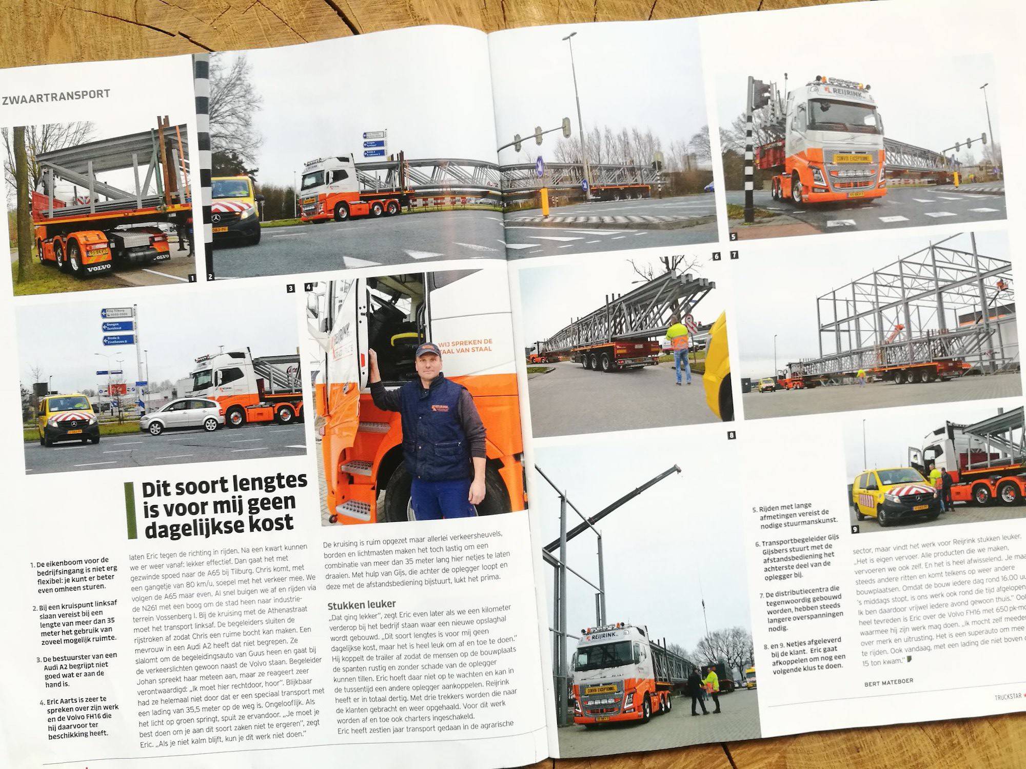 Een mooi artikel over onze chauffeur Eric Aarts | Reijrink Staalconstructie
