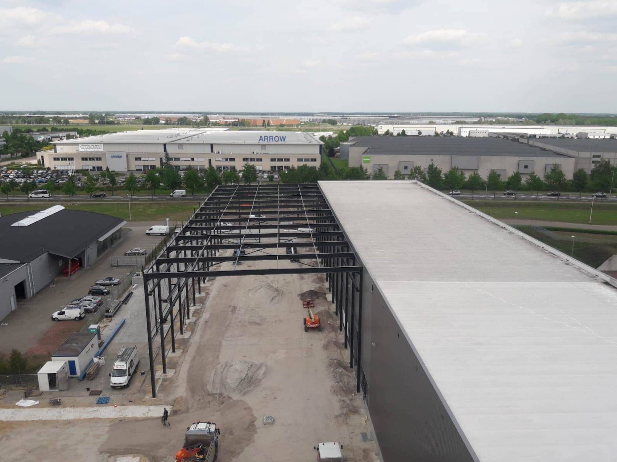 Uitbreiding nieuwe hal voor GTL Europe | Reijrink Staalconstructie